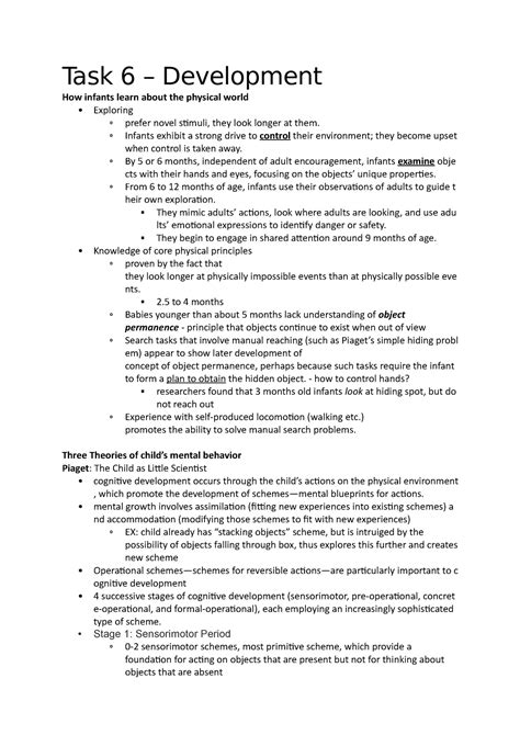 task 7 development task notes and summary for the 7th task task