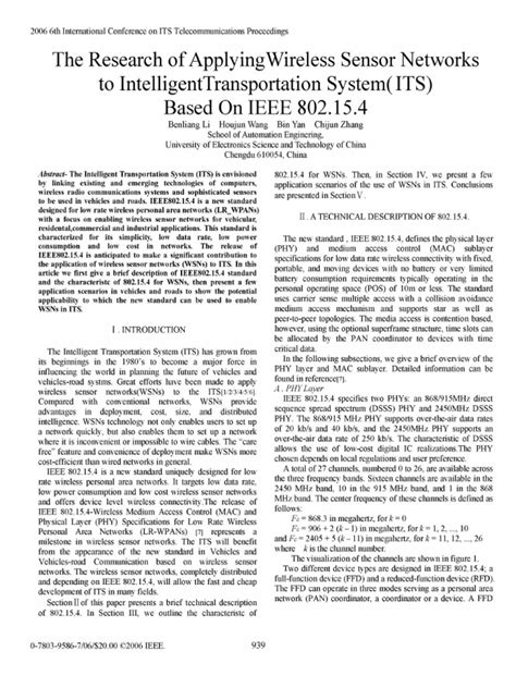 Ieee 802 3 Standard Pdf Wireless Sensor Network Computer Network