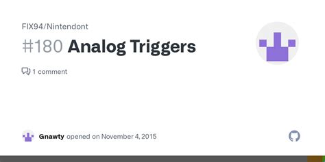 analog triggers · issue 180 · fix94 nintendont · github