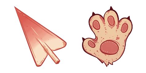 Teddy Bear Color Arrow And Paw Cursor Sweezy Custom Cursors