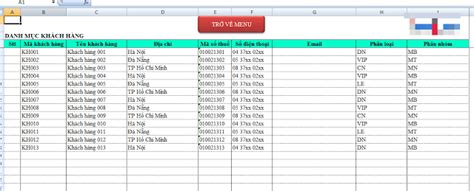 File Excel Quản Lý Bán Hàng 2025