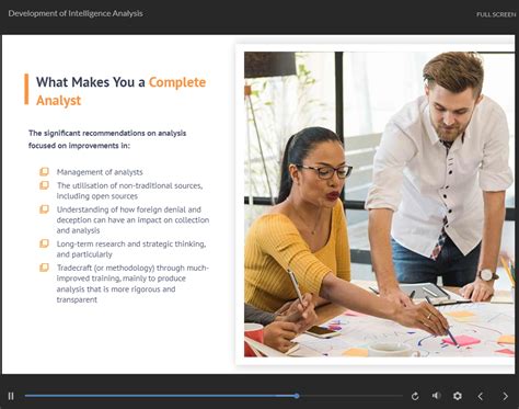 Intelligence Analysis Training