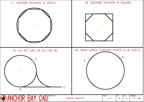 Segment 4 Geometric Construction Devin Molyn CAD Portfolio