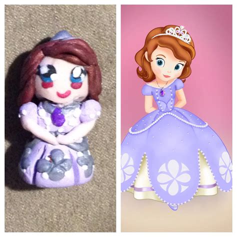 Princess Sofia The First Polymer Clay Chibi Doll Chibi Princess