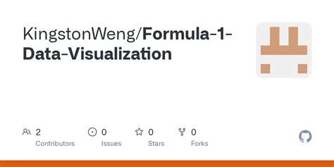 Github Kingstonwengformula 1 Data Visualization