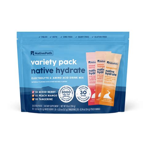Native Hydrate Variety Stick Packs Nativepath