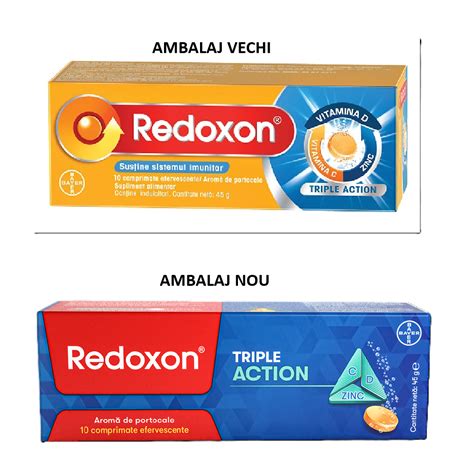 Redoxon Triple Action Vitamina C D Si Zinc 10 Comprimate Farmacia
