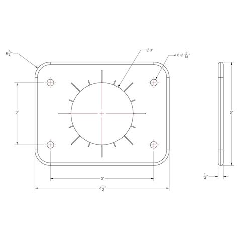 Taco Grand Slam 300 Universal Backing Plate Fgs 300 Gs 390 Pair Bp