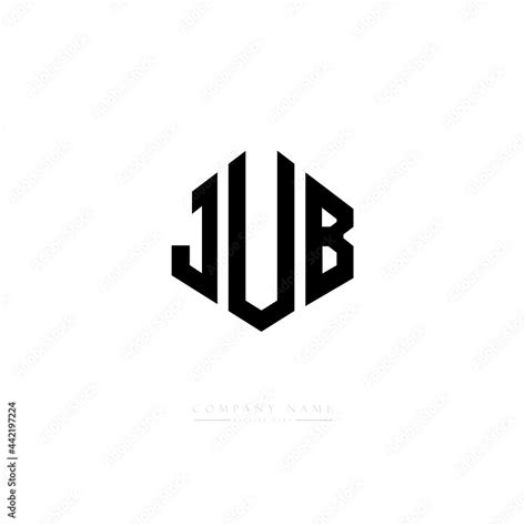 Jub Letter Logo Design With Polygon Shape Jub Polygon Logo Monogram Jub Cube Logo Design Jub