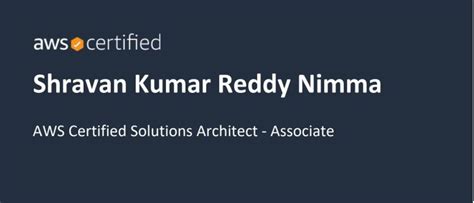 Aws Cloudcomputing Solutionsarchitect Certification Achievement