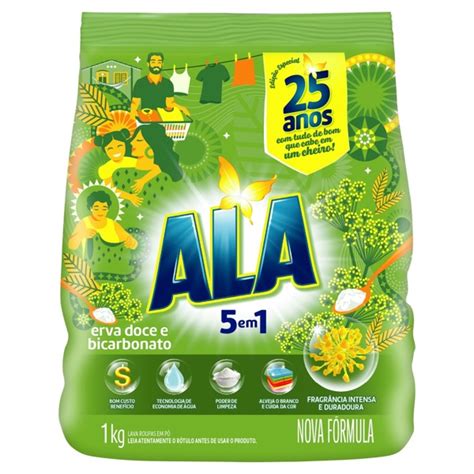 Lava Roupas Pó Erva Doce E Bicarbonato Ala Pacote 1kg Edição Especial