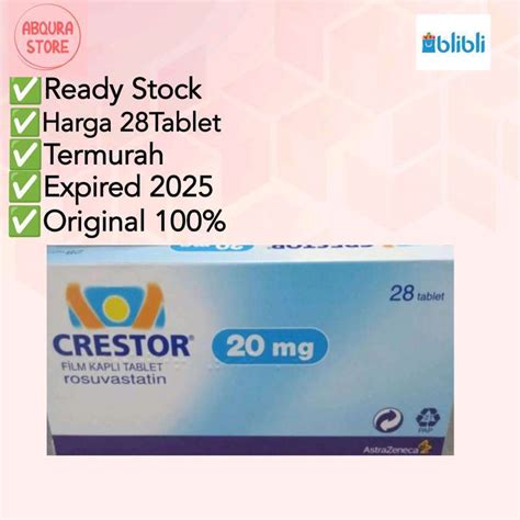 Jual Crestor 20mg Box 28 Tablet Di Seller Abqura Store Abqurastore Kota Jakarta Timur Blibli