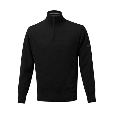Mizuno Windproof Jumper Black Clothing From Gamola Golf Ltd Uk