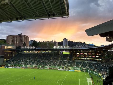 Sunset View From Providence Park R Portland