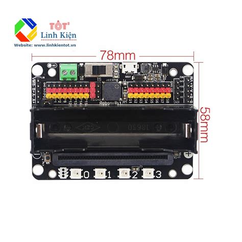 Board Mở Rộng Microbit Robotbit V2 0 Bbc Micro Bit Board Robot Makec