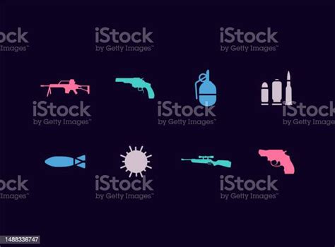 Weapons Vector Icon Set Stock Illustration Download Image Now Ammunition Arm Army Istock