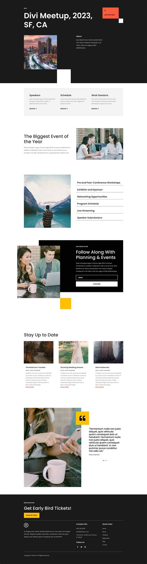 Get A Free Meetup Event Layout Pack For Divi