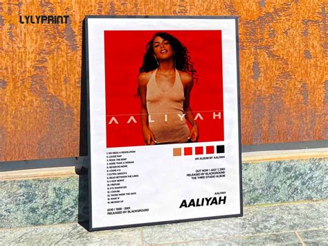 Aaliyah Aaliyah Album Cover Poster 2