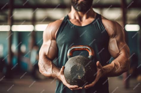 Premium Photo Muscles Bulge As He Tackles A Challenging Crossfit Workout