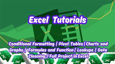 Excel Tutorials Conditional Formatting Pivot Tables Charts And