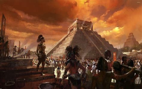 Aztec Pyramids Wallpaper