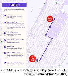 2023 Macys Thanksgiving Day Parade Lineup And Route Map