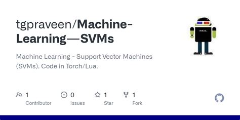 Github Tgpraveenmachine Learning Svms Machine Learning Support