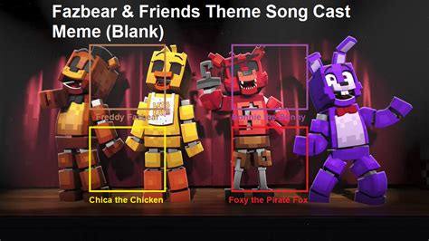 Fazbear And Friends Theme Song Cast Meme Blank By Cassyperez04 On