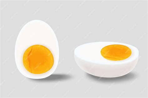 Premium Vector Sliced Hard Boiled Egg