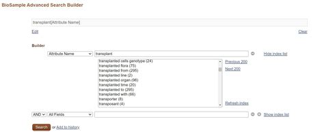 How To Find An Appropriate Biosample Attribute
