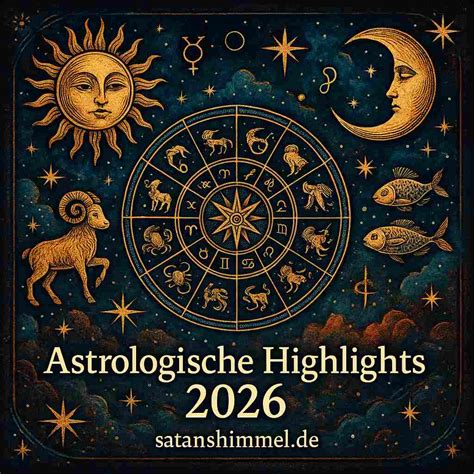 Astrologische Highlichts 2026 Satanshimmel