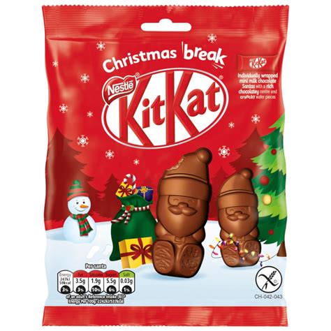 Kit Kat Santa Milk Chocolate Sharing Bag 194oz 55g Poppin Candy