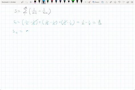 solved find a formula for the partial sum sn of ∑n 1 ∞ 1 n 1 and show