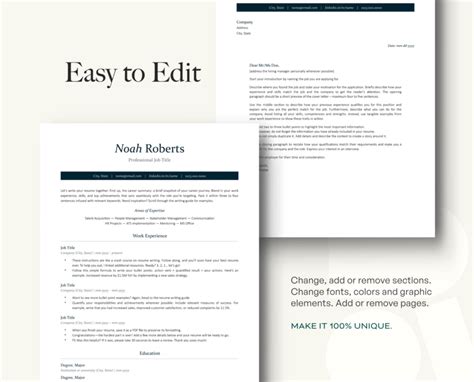 Noah Professional And Modern Ats Friendly Resume Template