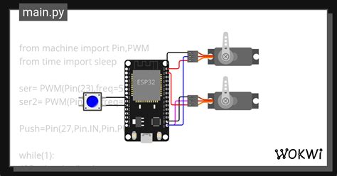 Servos Pwm Boton Wokwi Esp32 Stm32 Arduino Simulator