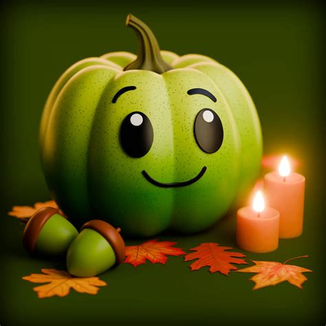 Cute Fall Pumpkin Scene 🎃 Flippednormals