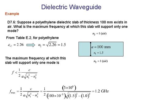 Waveguides Part 2 Rectangular Waveguides Dielectric Waveguide Optical