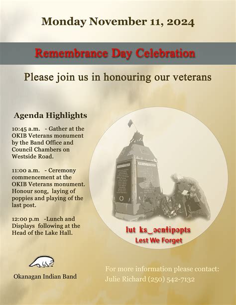 Okib Remembrance Day Livestream Okanagan Indian Band