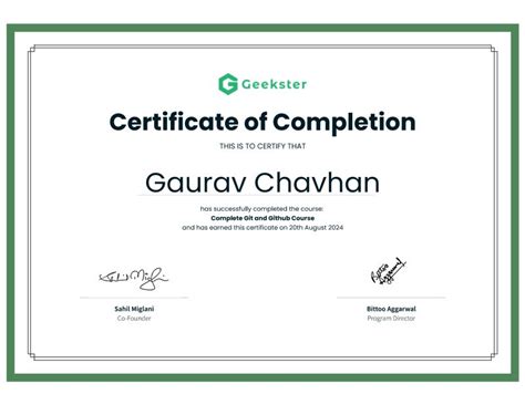 Git Github Versioncontrol Development Collaboration Certification Gaurav Chavhan