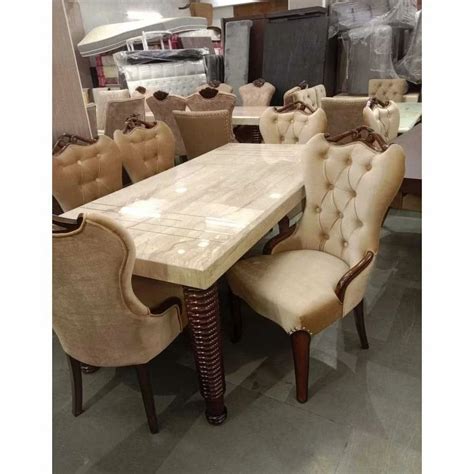 6 Seater Rectangular Marble Dining Table At Rs 85000set In Saharanpur
