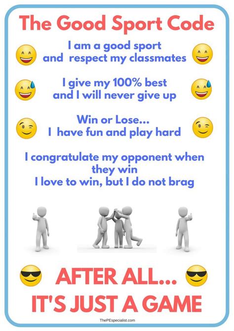 Physical Education Rules Poster Minimalist Poster Store