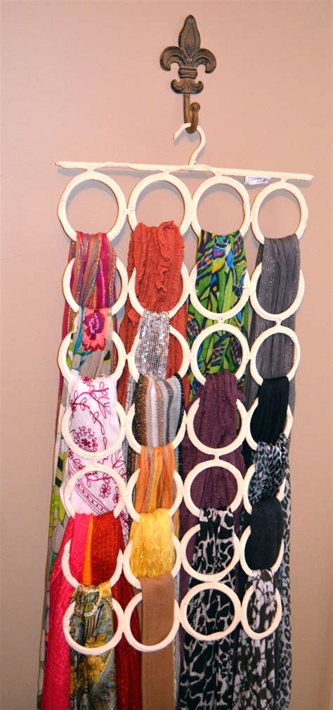 Organize My Scarves Scarf Storage Scarf Organization Diy Scarf Hanger