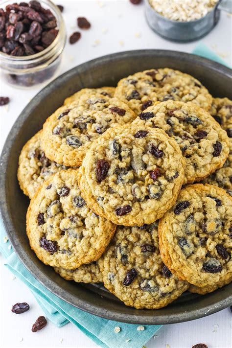Soft And Chewy Oatmeal Raisin Cookies Life Love And Sugar