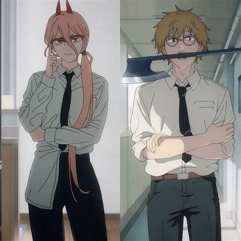 Power And Denji From Chainsaw Man Power And Denji Glasses Power And