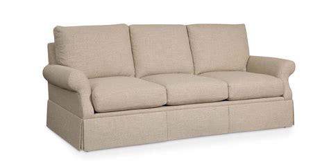 Davenport Roll Arm Skirted Sofa Bassett Furniture