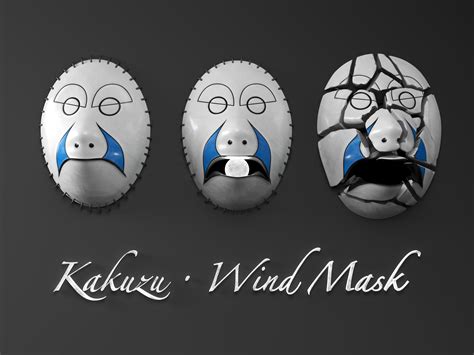 Kakuzu Masks 3d Model Rigged Cgtrader