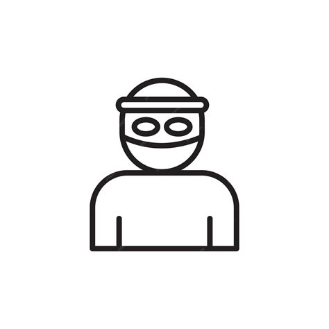 Premium Vector Robber Icon Set Criminal Burglar Theft Vector Symbol