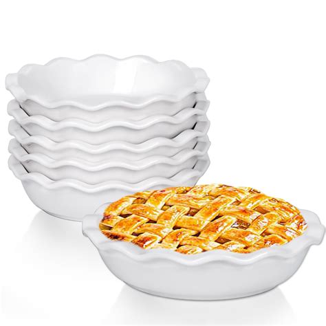 Taeochiy Ceramic Mini Pie Pans 6 5 Inch Individual Small