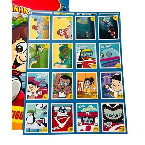 Álbum De Figurinhas Senninha Completo Com 128 Figurinhas Colecionáveis