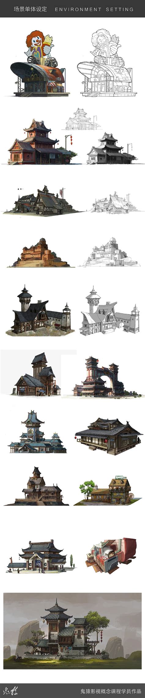 整理了下影视概念一期学生的作品，二期的同学们也要加油，画画的热情继续保持下去，今年我也会花大量的时间进行自我提升，一起努力！ 花瓣网